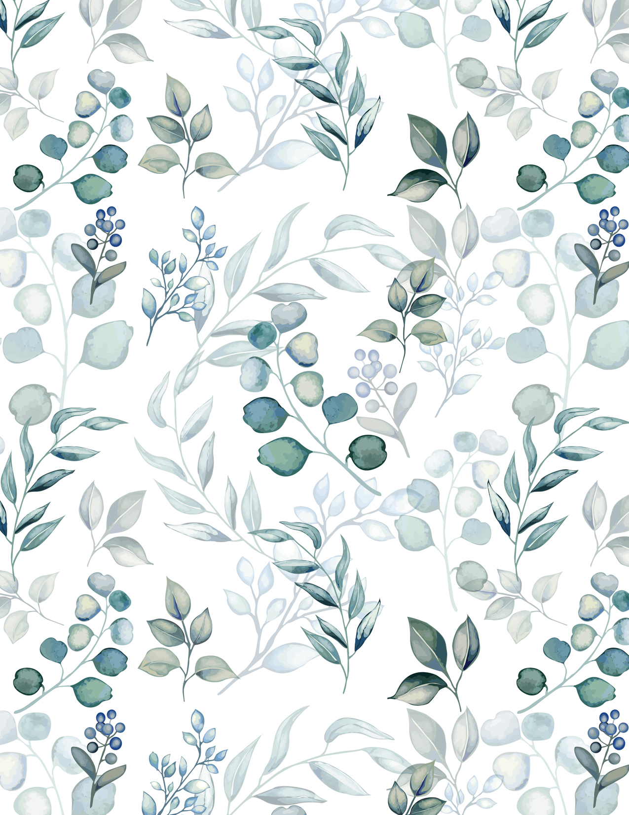 Cahier de notes 8,5 po. x 11 po. – 100 pages, Couverture Feuillage vert ...